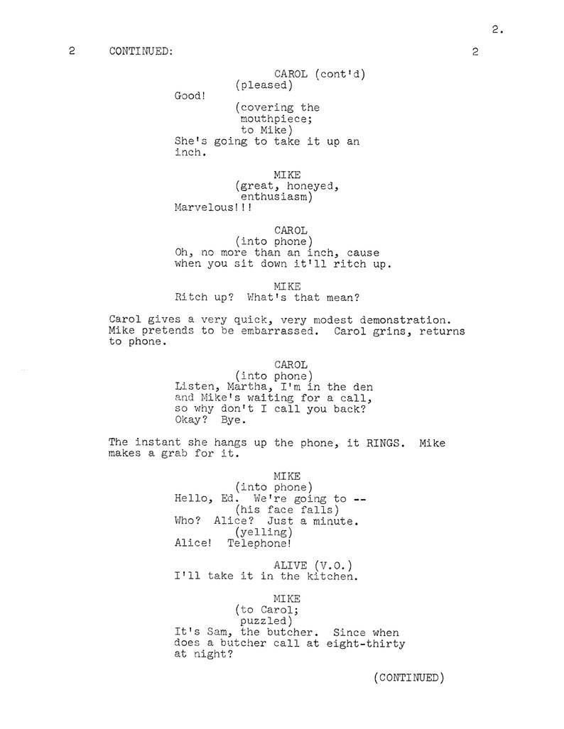 BRADY BUNCH TV Series Script, Famous Payphone at Home Epiosde, Allan ...