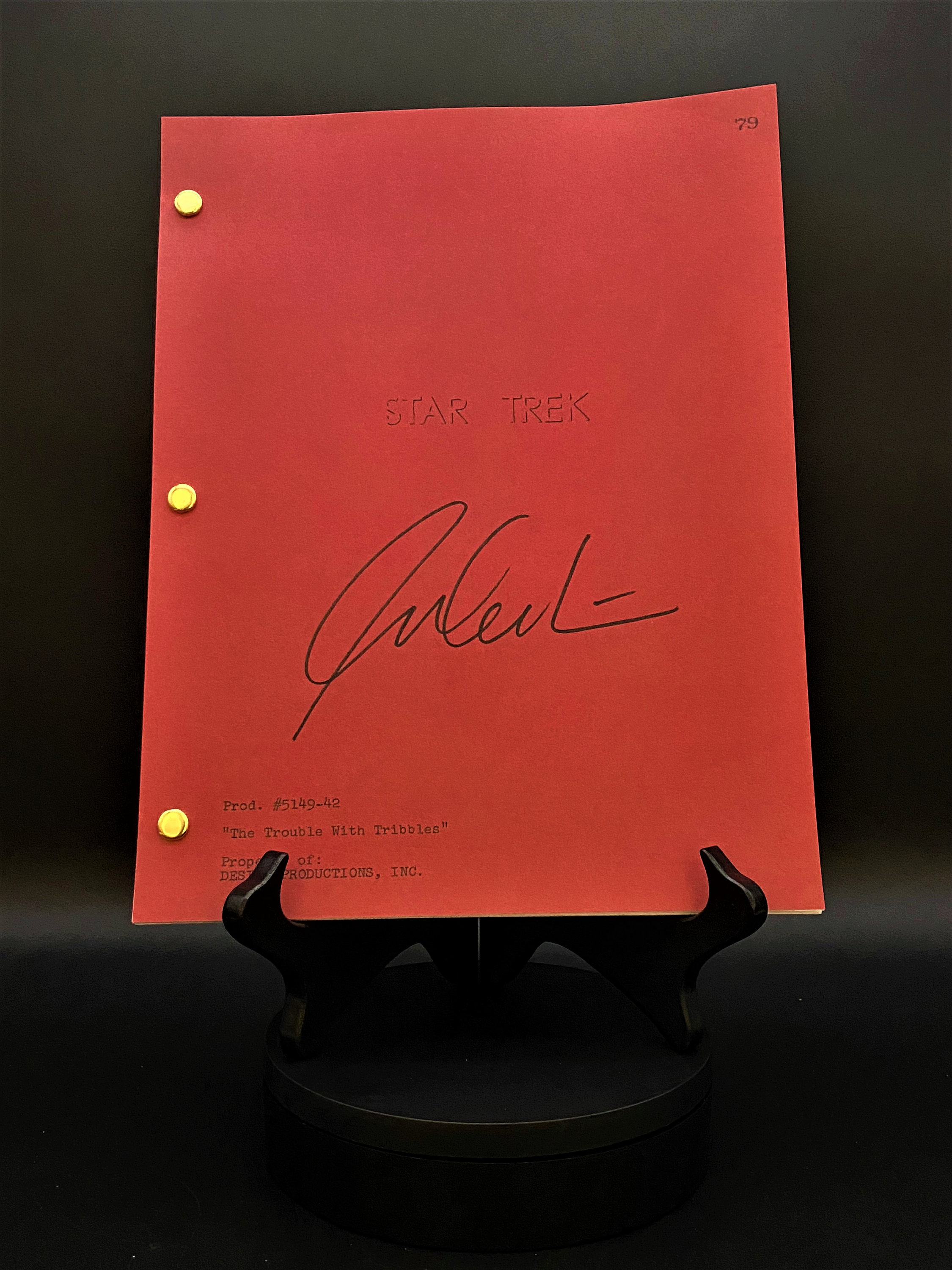 STAR TREK TV Series Script, Trouble With Tribbles Episode, Reprint of ...