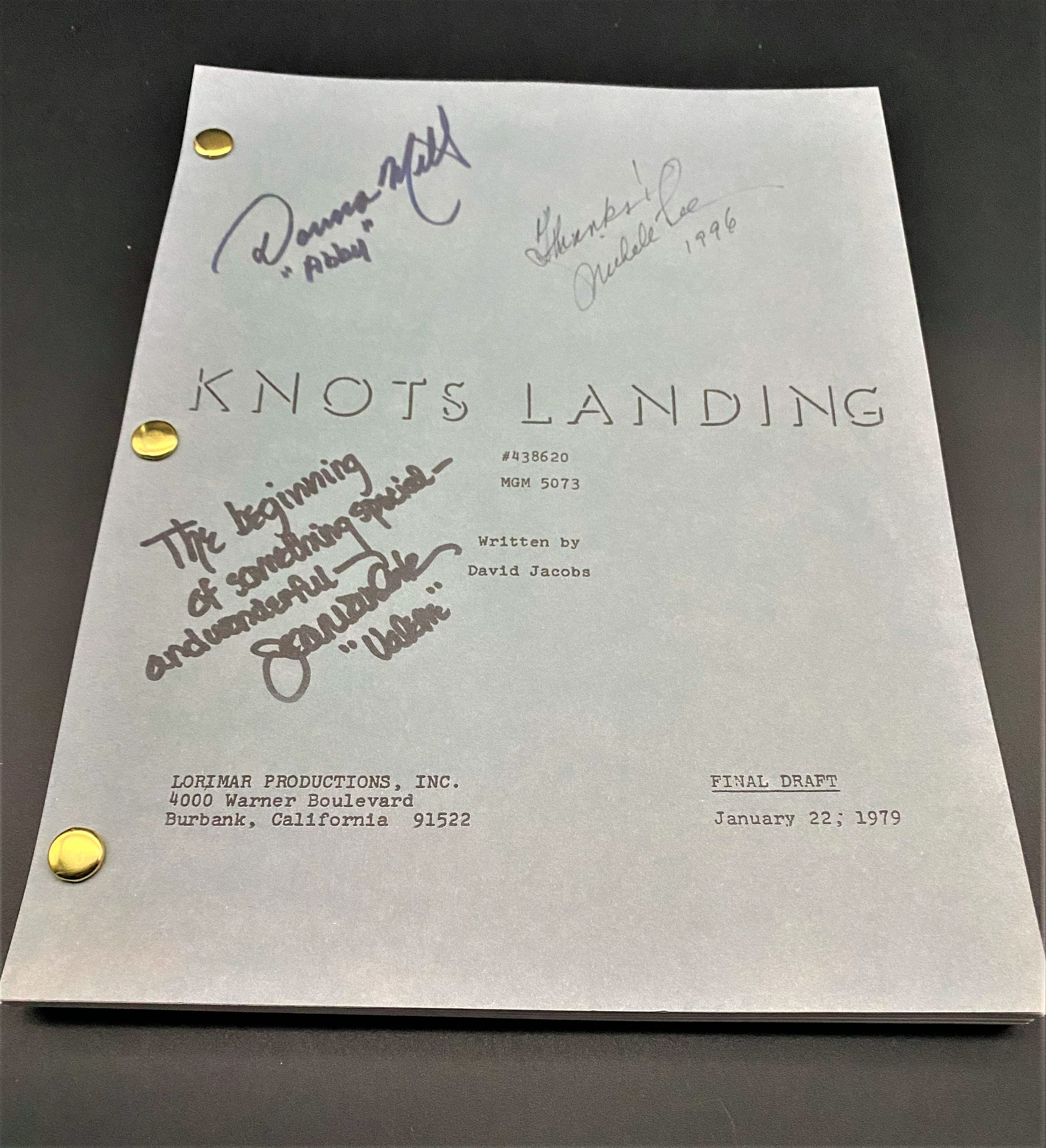 KNOTS LANDING TV Series Script, Donna Mills, Joan Van Ark, Michele Lee ...