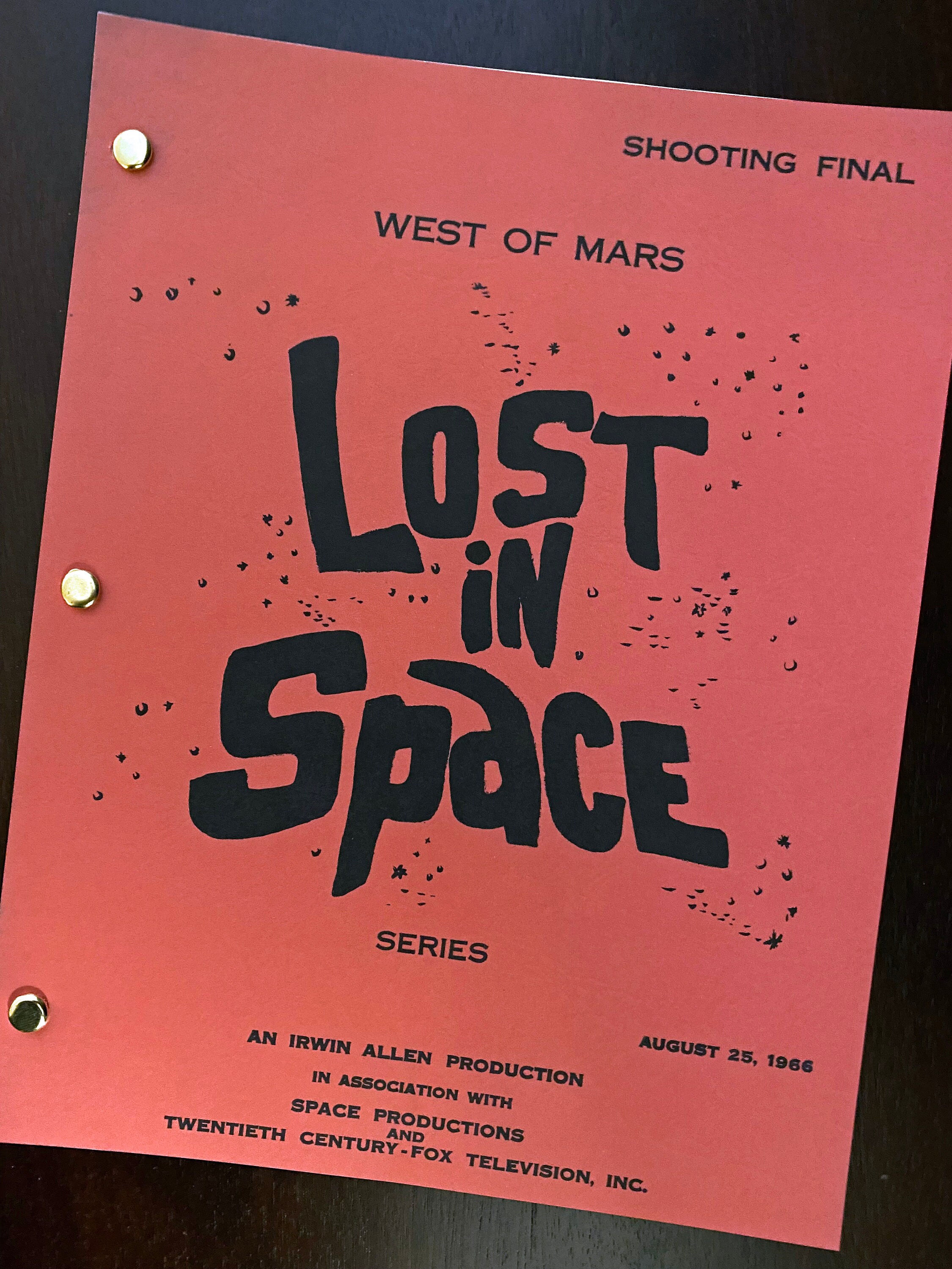 LOST in SPACE TV Series Script - Etsy