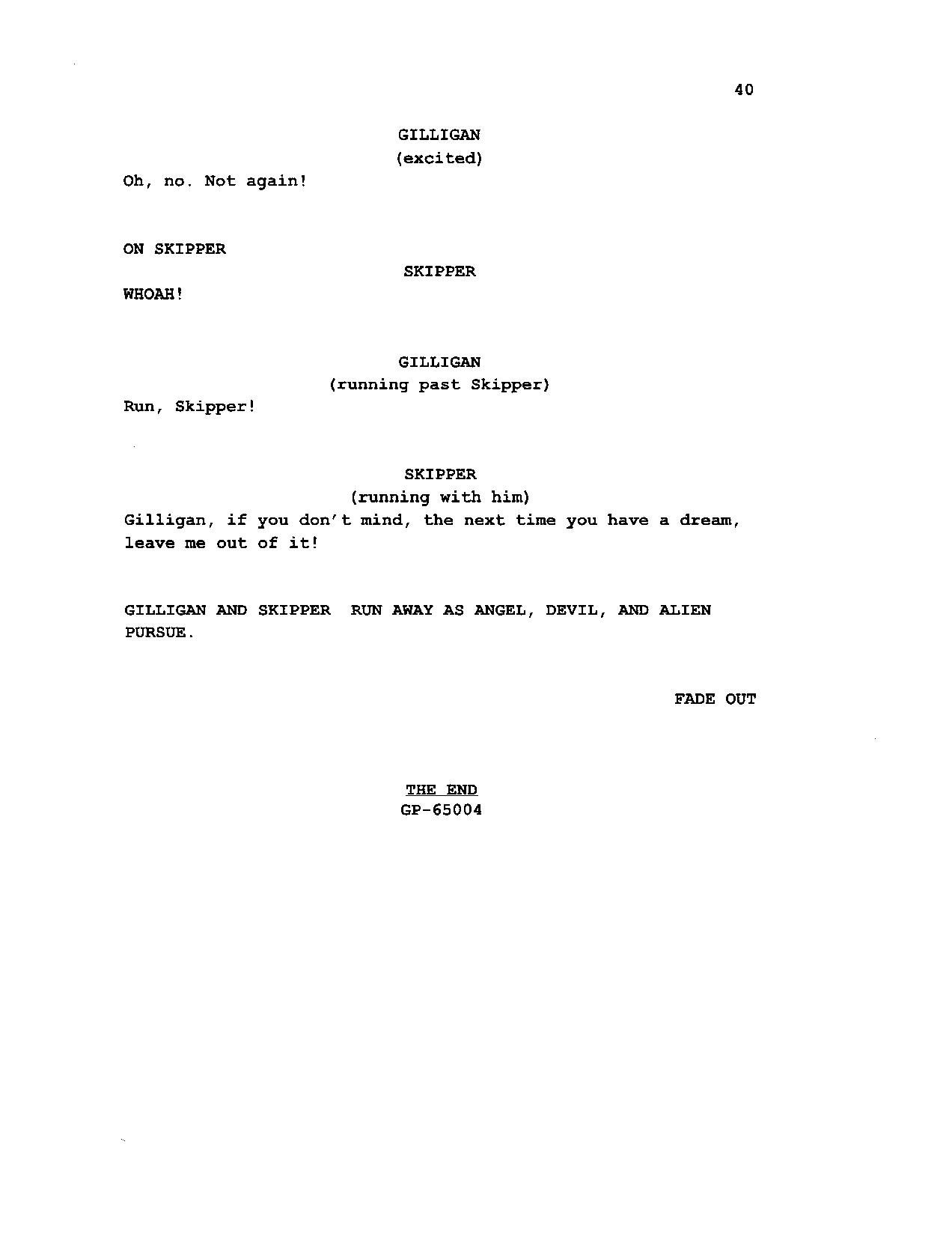 GILLIGAN'S PLANET TV Series Script, Gilligan's Island Cartoon, Dawn ...