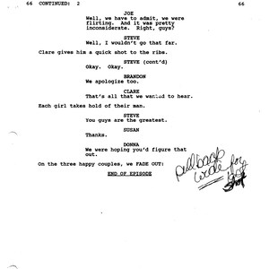 BEVERLY HILLS 90210 TV Series Script, Jason Priestley, Jennie Garth ...