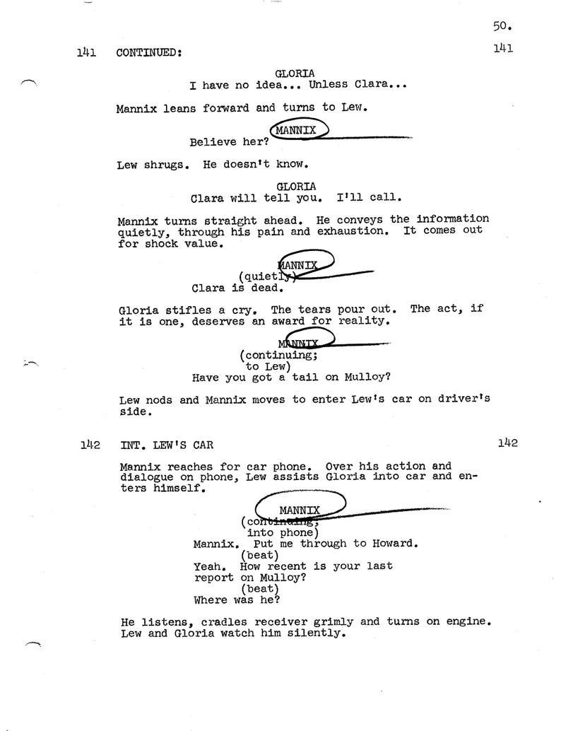 MANNIX TV Series Script, Mike Connors Detective TV Show (rpt) - Etsy