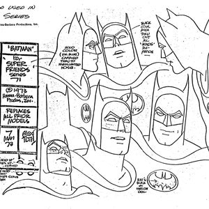 SUPER FRIENDS Hour TV Series, 1977 Hanna-barbera Model Sheets, Superman ...