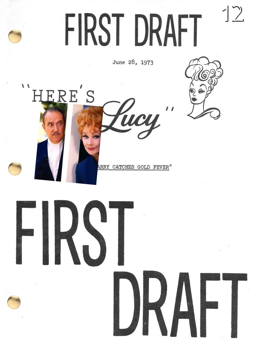 HERE'S LUCY TV Series, Lucille Ball 1973 Comedy Script, Gale Gordon I ...