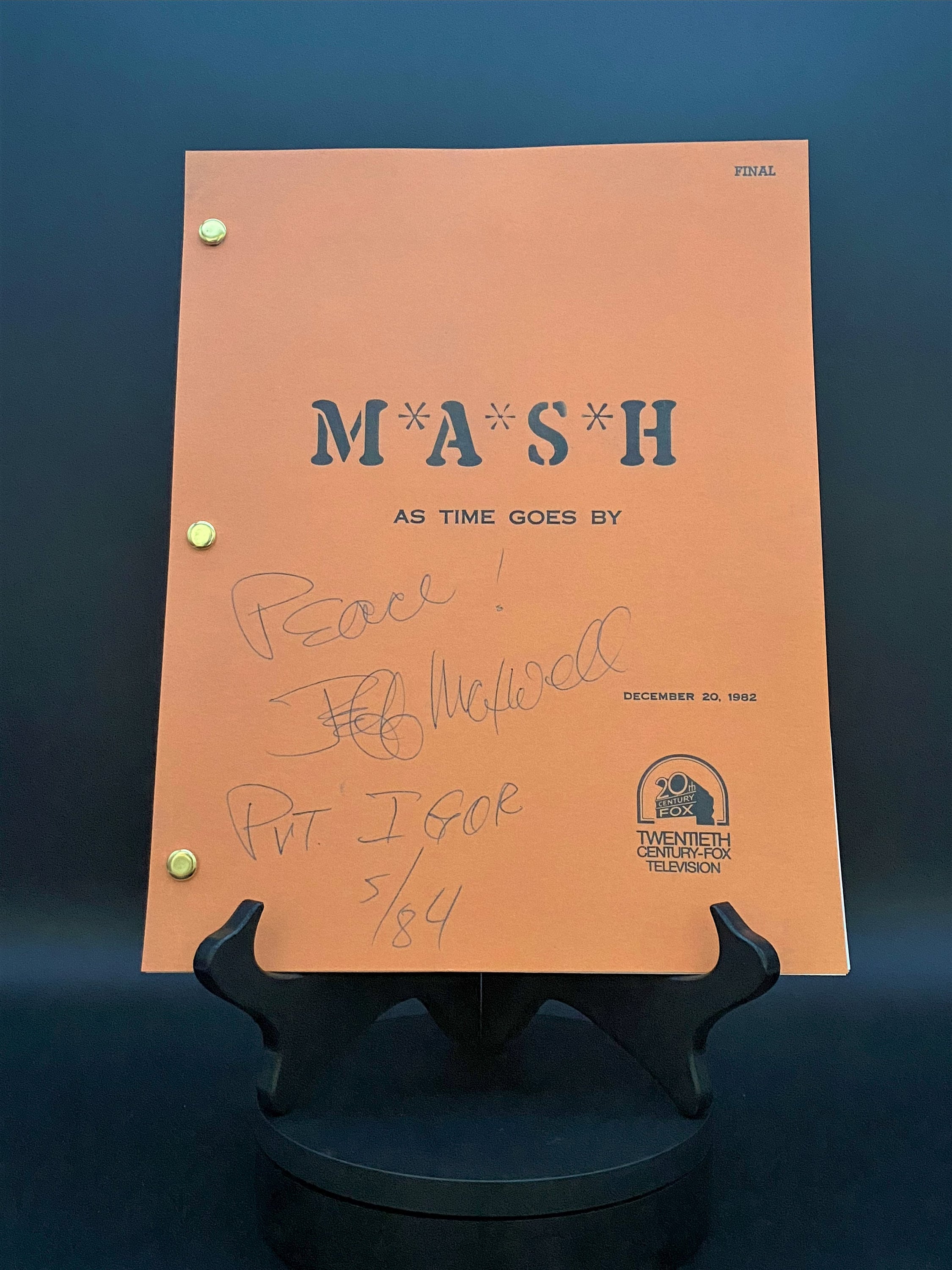 MASH Last Episode Script as Time Goes By TV Series Finale Script ...