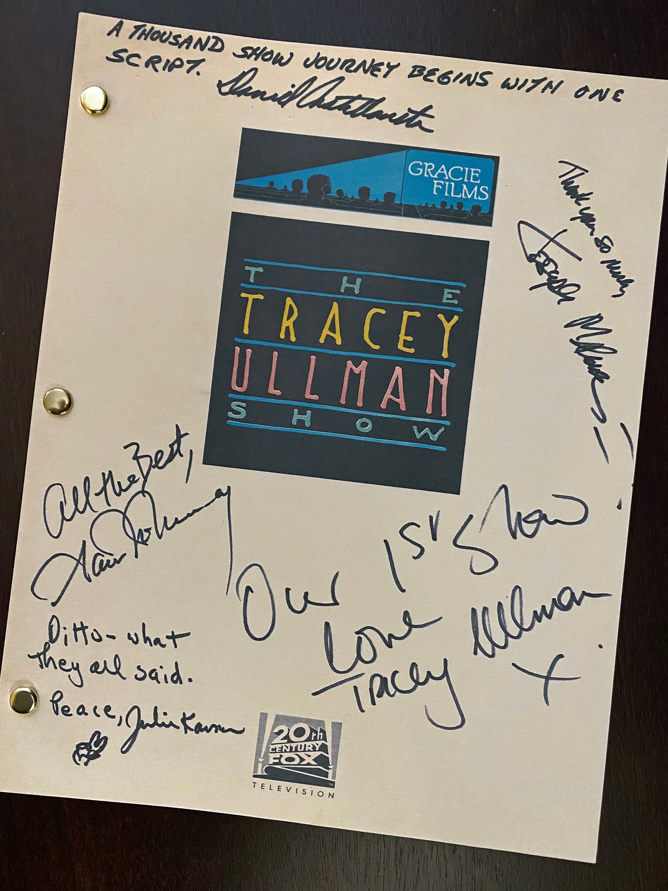 TRACEY ULLMAN SHOW, Tv Series Script, Dan Castellaneta, Julie Kavner ...