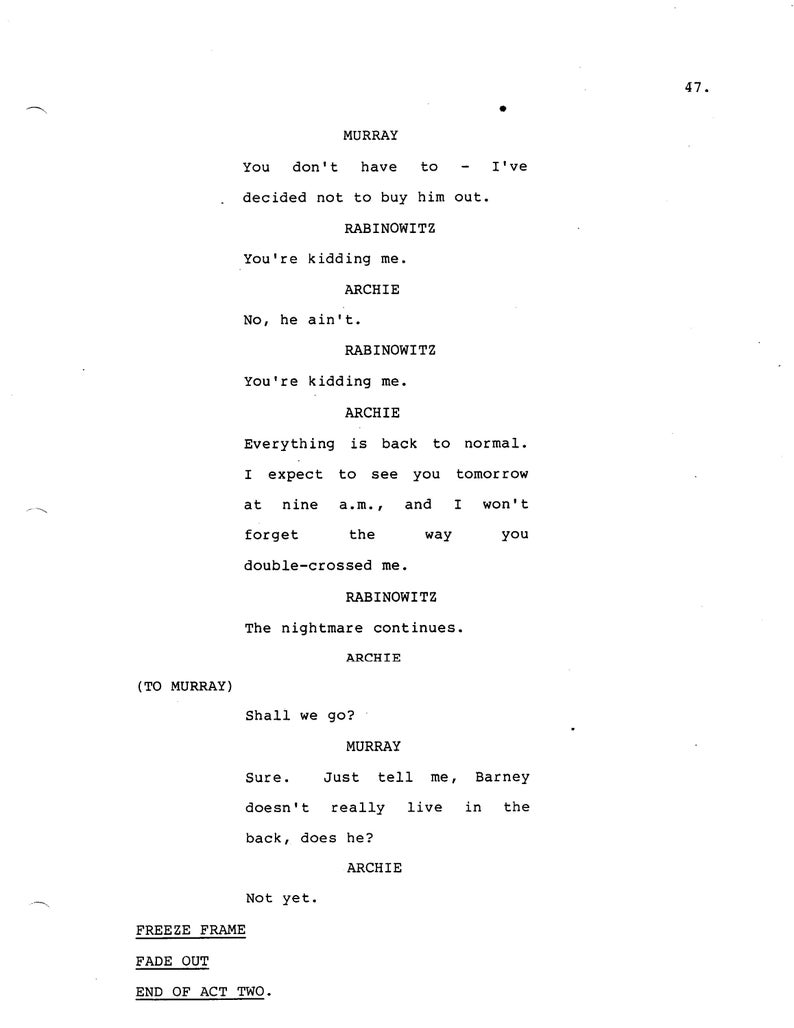 ARCHIE BUNKER'S PLACE Tv Script, Star Wars Boba Fett Empire, Jason ...