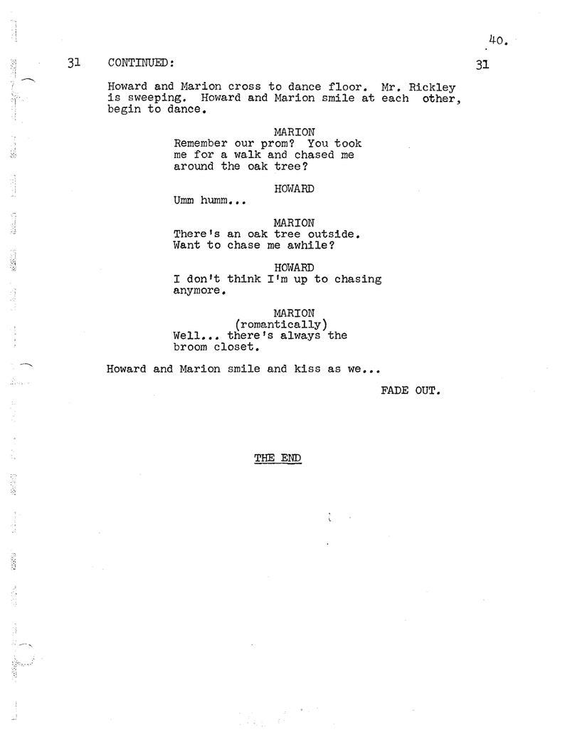 HAPPY DAYS TV Series Script, Fonz Sitcom Episode 9, Copy of Henry ...
