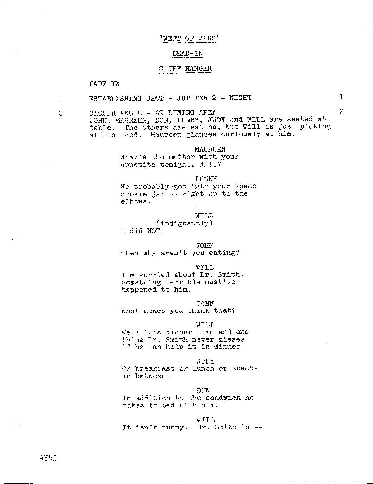 LOST in SPACE TV Series Script - Etsy