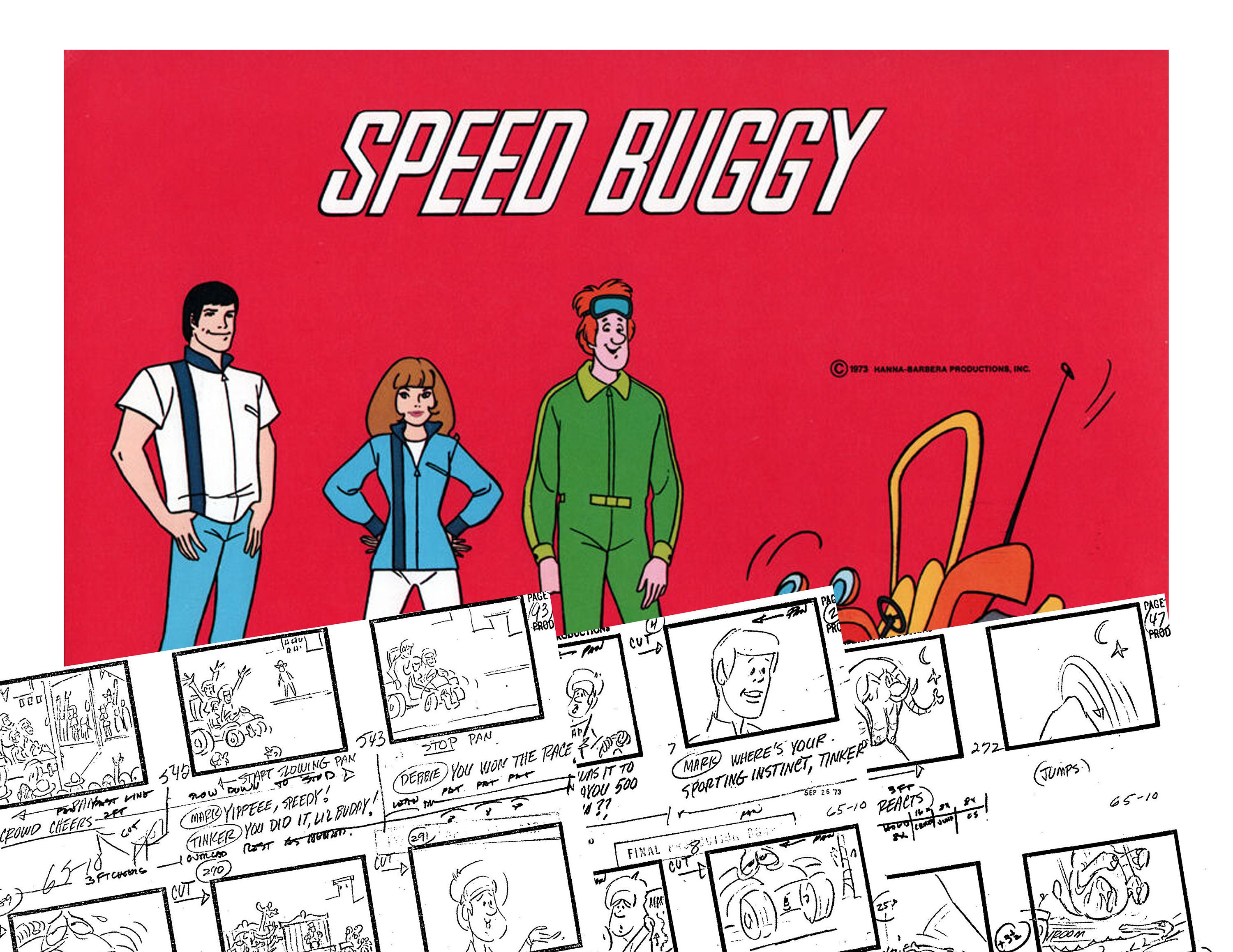 SPEED BUGGY TV Series 92 Storyboards Hanna-barbera Saturday - Etsy