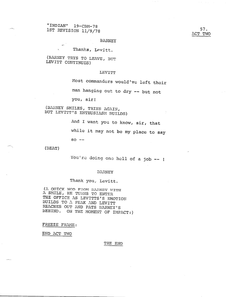 BARNEY MILLER Police Comedy TV Series Script, Hal Linden Cast Signed ...