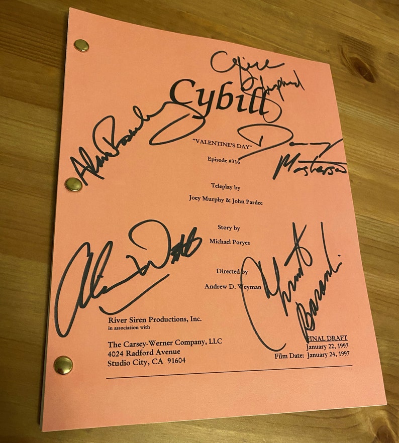 CYBILL Shepherd Christine Baranski TV Series Sitcom Script Signed ...