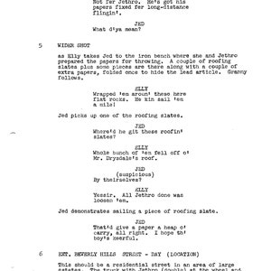 BEVERLY HILLBILLIES TV Series Script, Gloria Swanson Episode, Stars ...