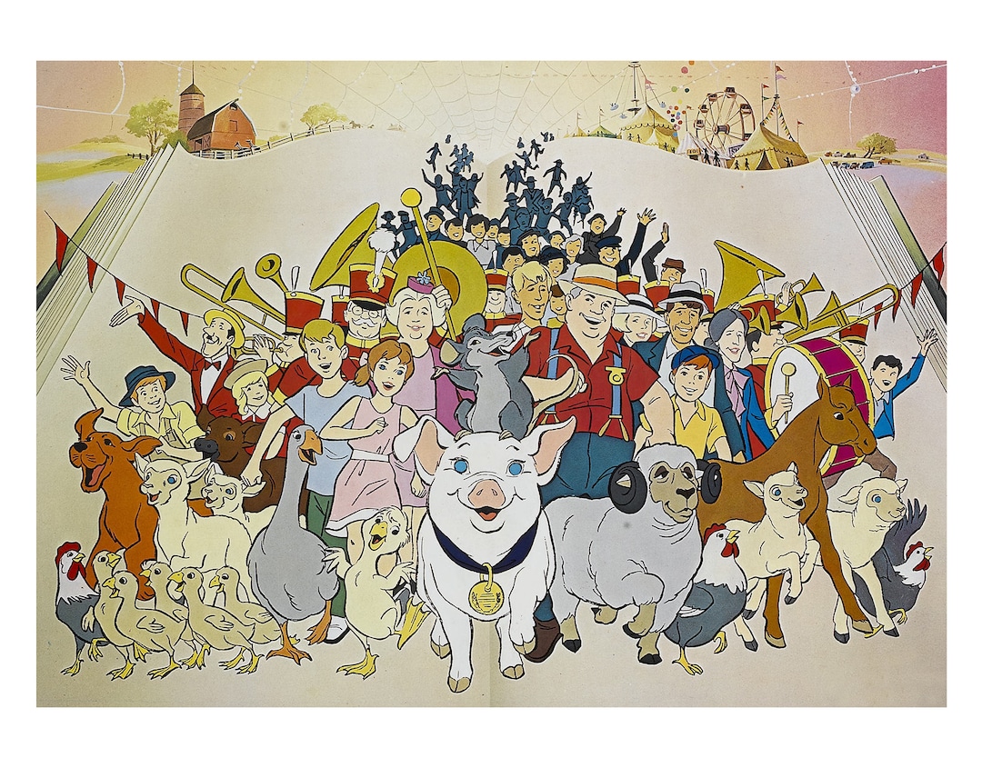 CHARLOTTE'S WEB Model & Character Sheets, 1973 Hanna-barbera Animated Movie, Debbie Reynolds ...