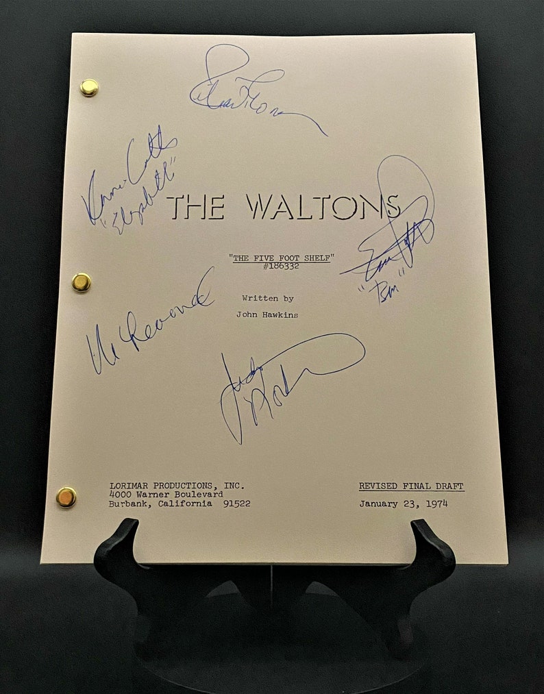 THE WALTONS TV Series Script, Beloved Episode, Michael Learned, Richard ...