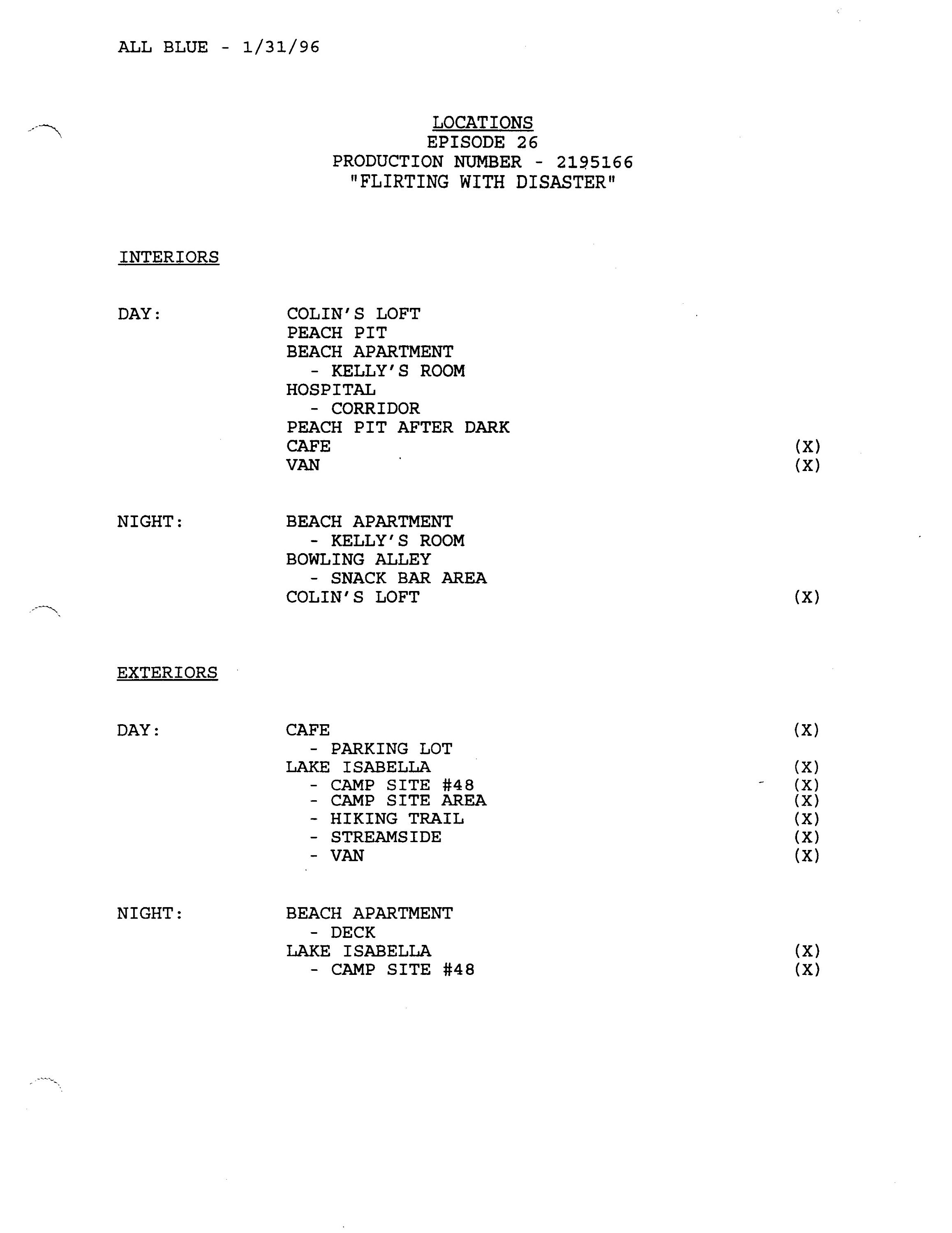 BEVERLY HILLS 90210 TV Series Script, Jason Priestley, Jennie Garth ...