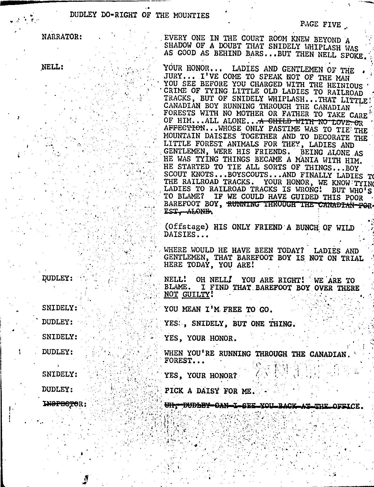 ROCKY & BULLWINKLE 2 Animated Cartoon TV Series Scripts, Dudley Do ...