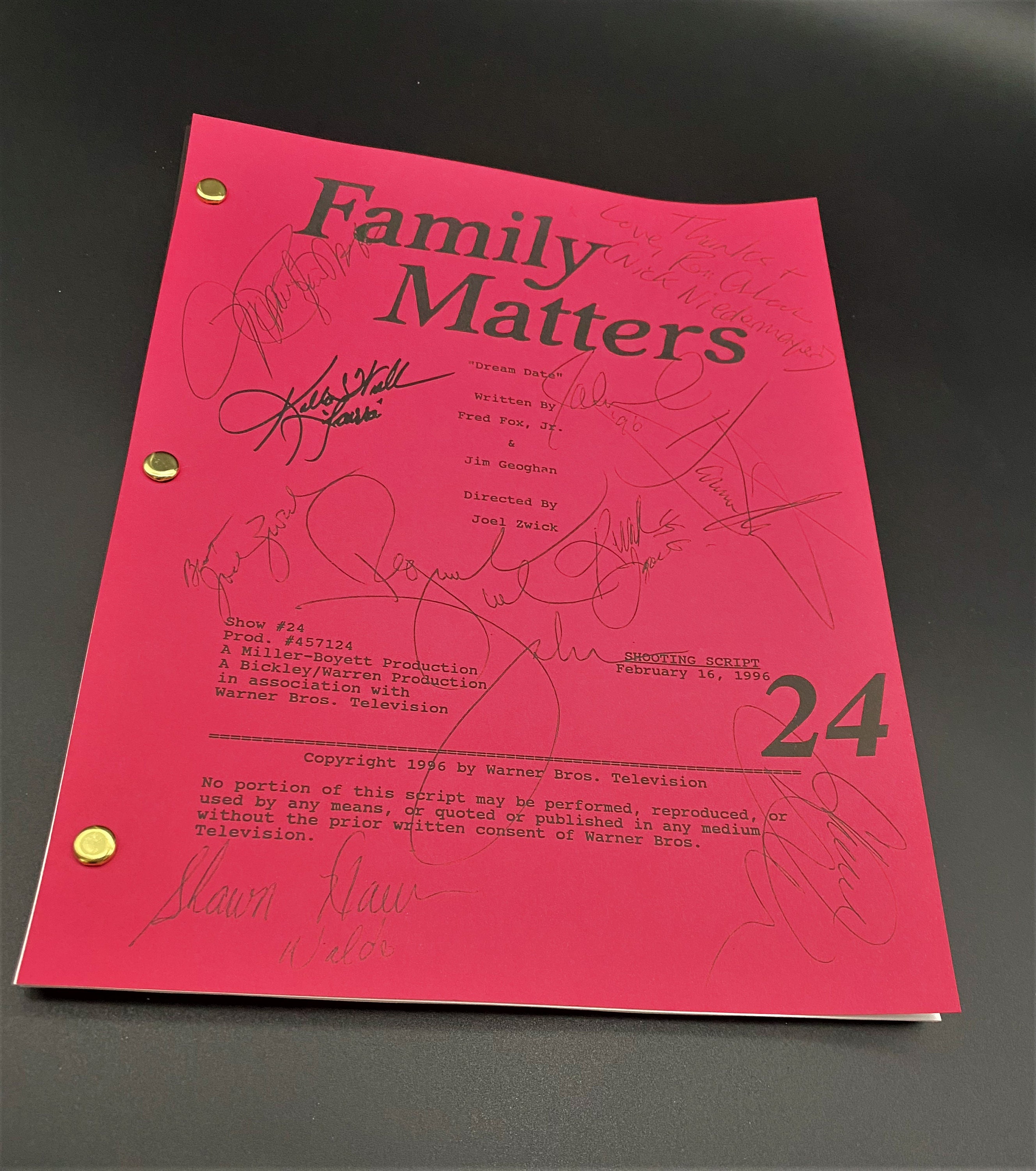 FAMILY MATTERS TV Series Script, Steve Urkel and Laura Kiss Episode ...