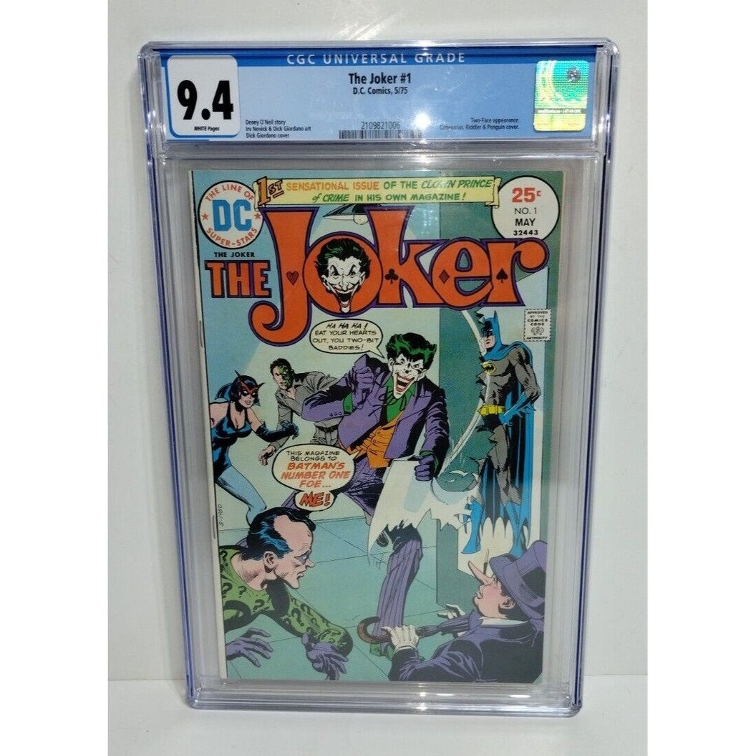 Joker 1 CGC 9.4 NM 1975 DC Comics Batman Catwoman Riddler Two-face ...
