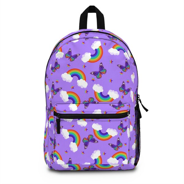 Purple Backpack - Etsy