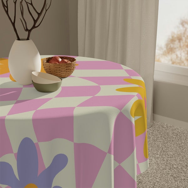 Pink Tablecloth - Etsy
