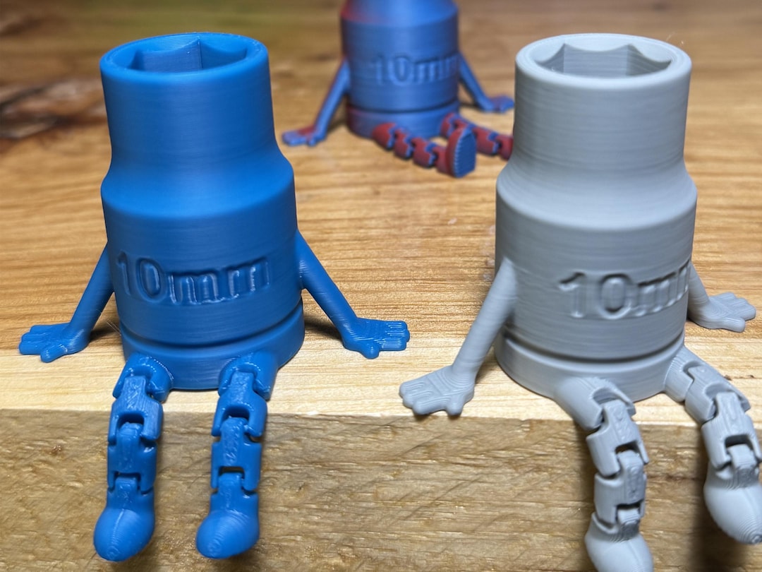 10mm Socket Buddy 3D Printed Fun and Functional Tool Organizer Gift ...