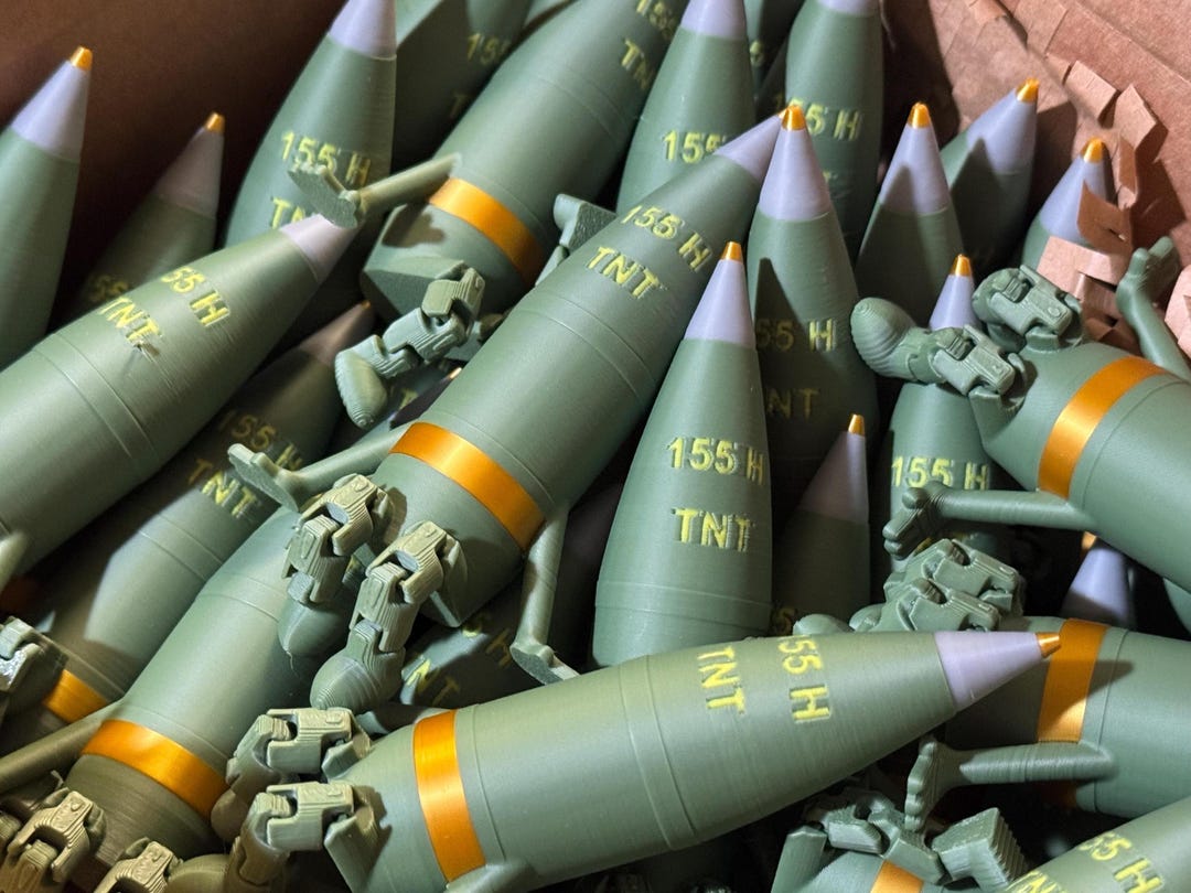 155H Artillery Shell Buddy – Unique Military-inspired Desk Toy or Gift ...