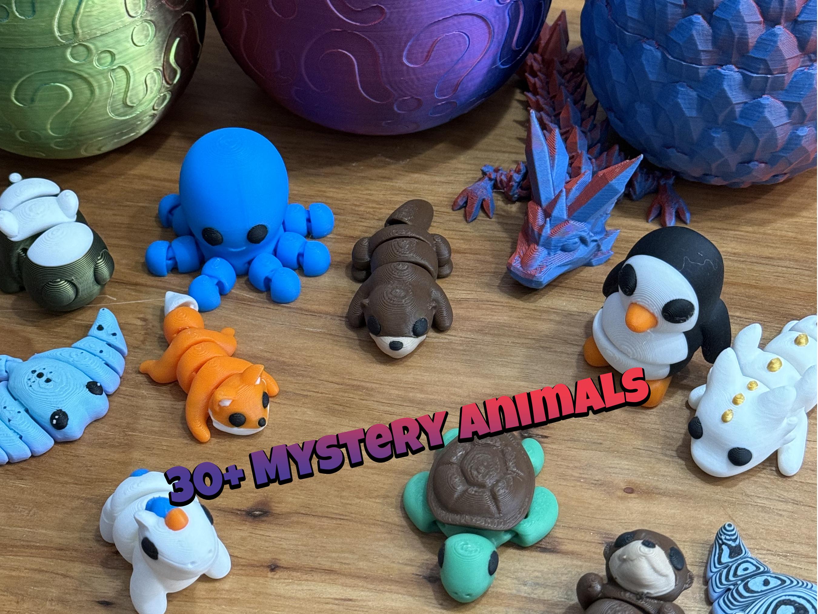 Mini 3d Printed Animals Mystery Animal Packs Mini 3D Printed ...
