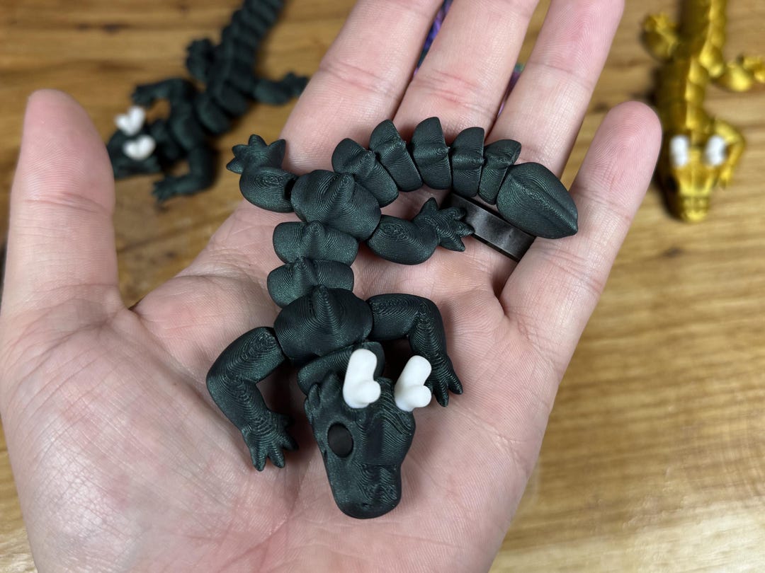 Zou Dragon – Articulated Dragon Toy With White Antlers | Fantasy Fidget ...