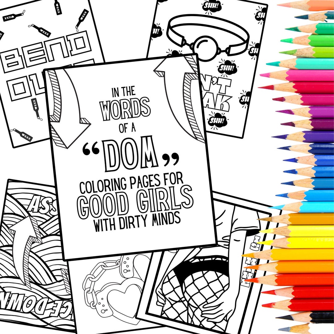 BDSM Coloring Pages | Adult Kinky Mature Coloring Book | in the Words ...