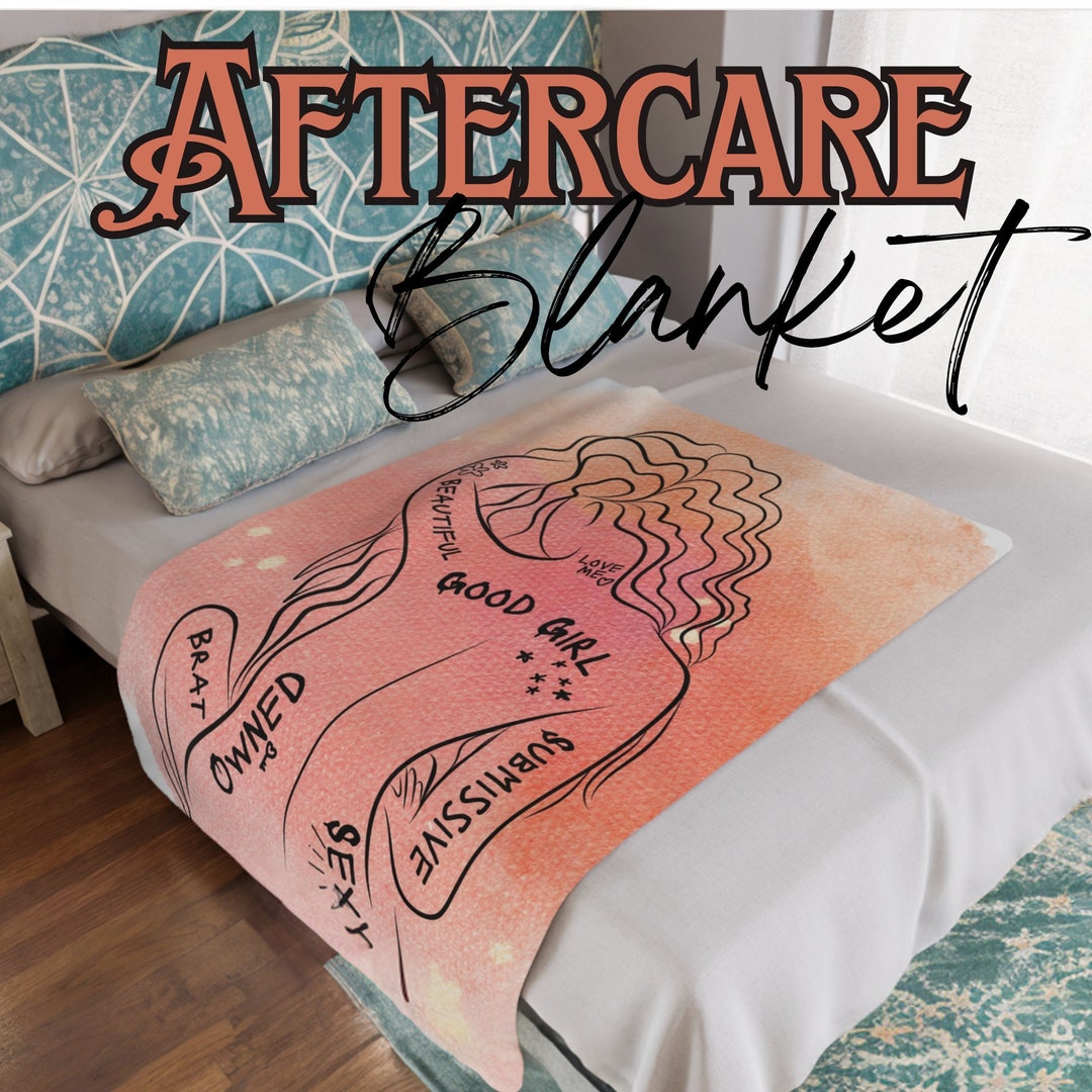 Body Writing Aftercare Blanket Super Soft Cozy Throw Blanket for Submissives, Brats, Littles ...