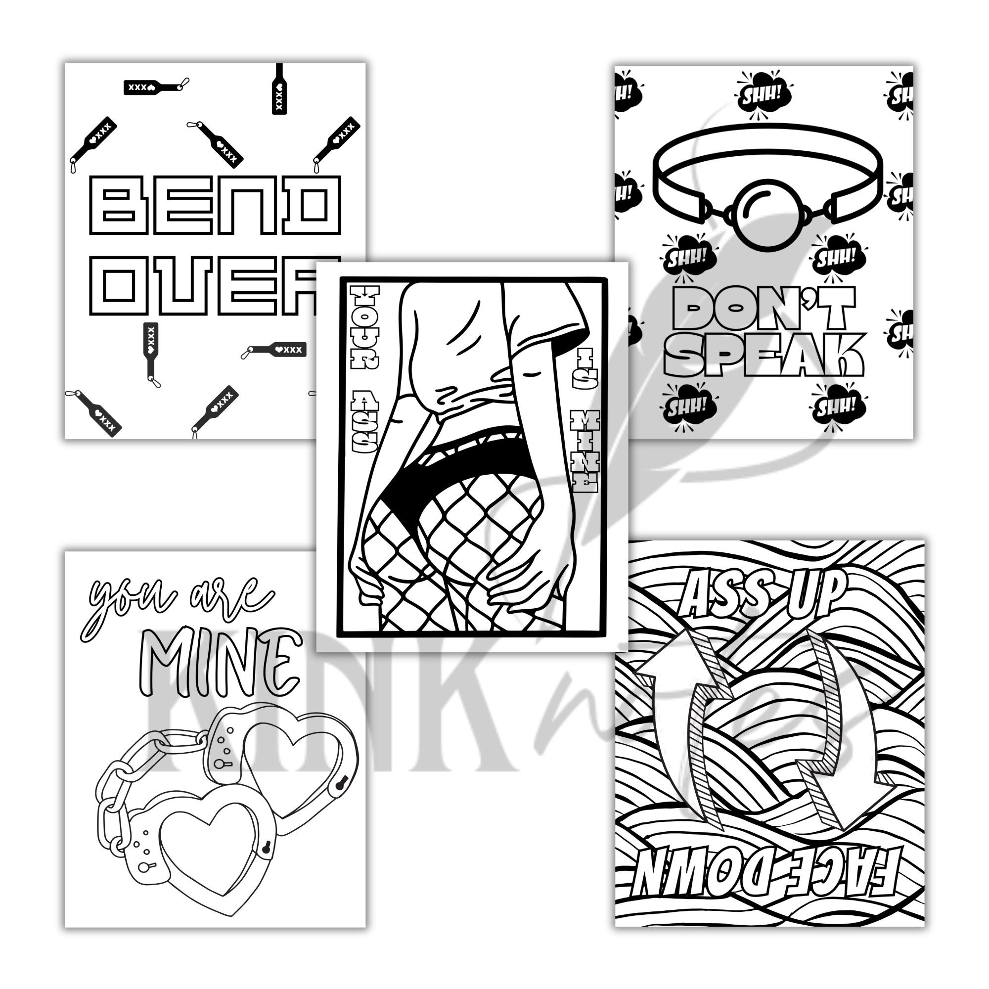 Bdsm Coloring Pages Adult Kinky Mature Coloring Book In The Words Of A