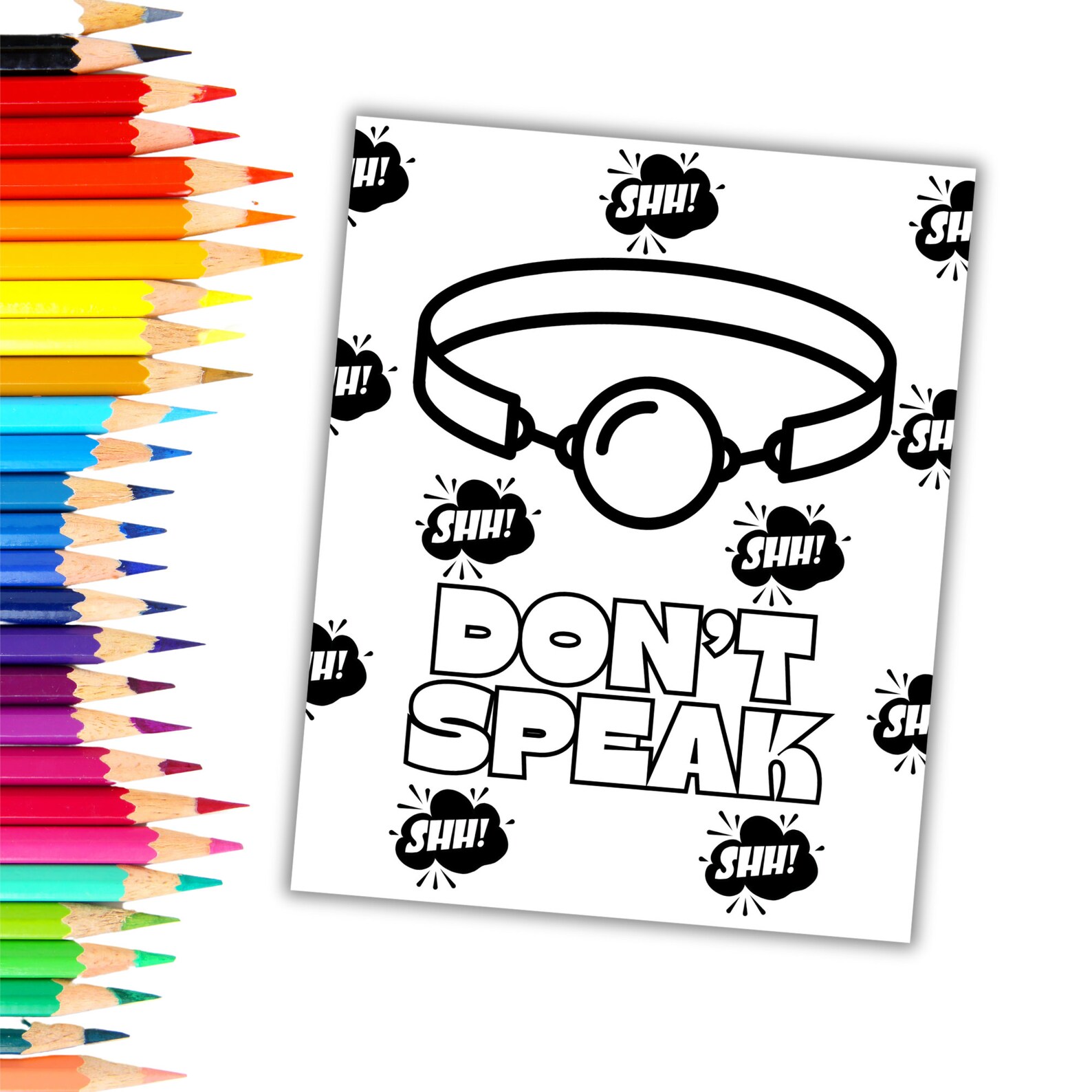 BDSM Coloring Pages | Adult Kinky Mature Coloring Book | in the Words ...