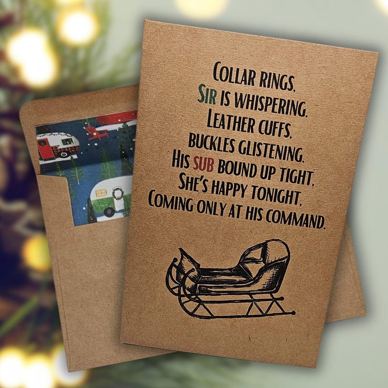 Sexy Christmas Card Etsy