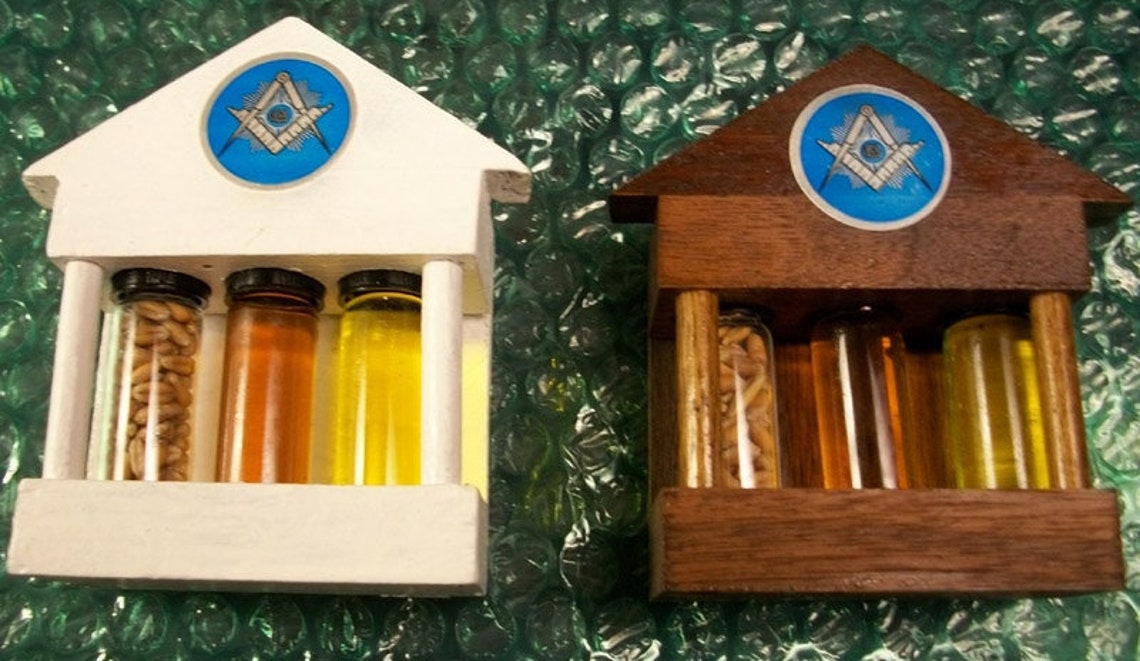 Masonic Fellowcraft Token Corn Wine and Oil and Masonic Coin - Etsy