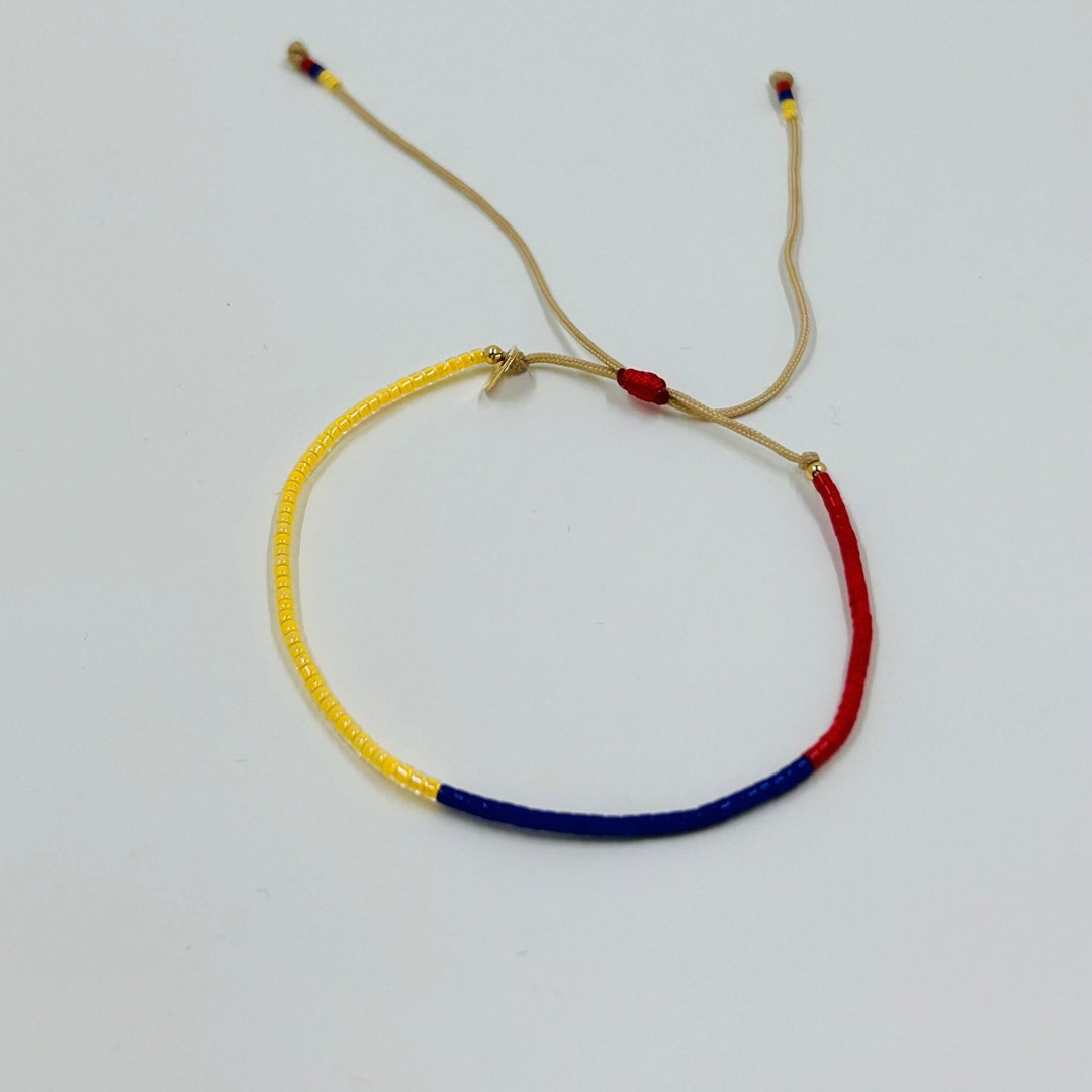 COLOMBIA | A Bracelet in Memory of Your Country | Colombia Adjustable ...