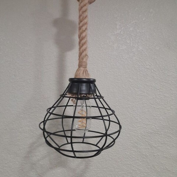 Cage Pendant Light - Etsy