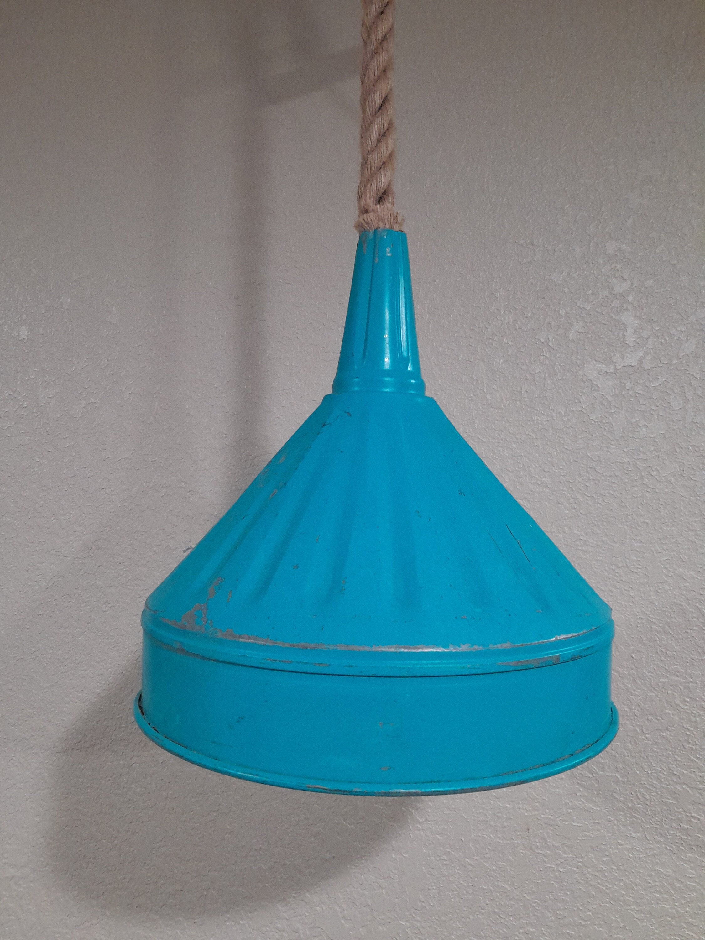 Matching Set of Teal Pendant Lights - Etsy