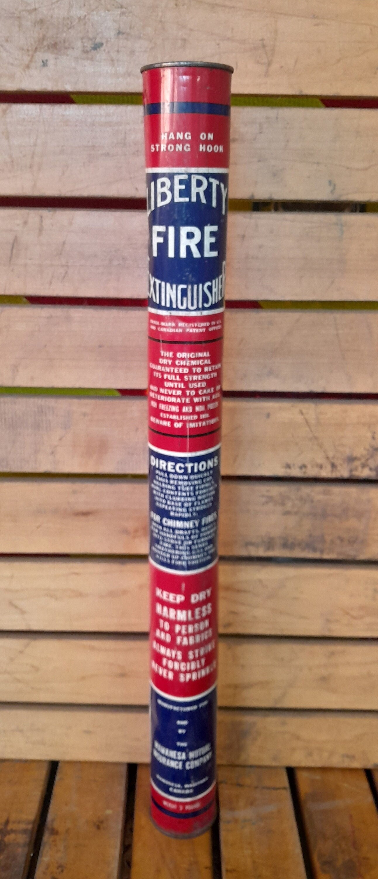 Liberty Tin Tube Fire Extinguisher - Etsy