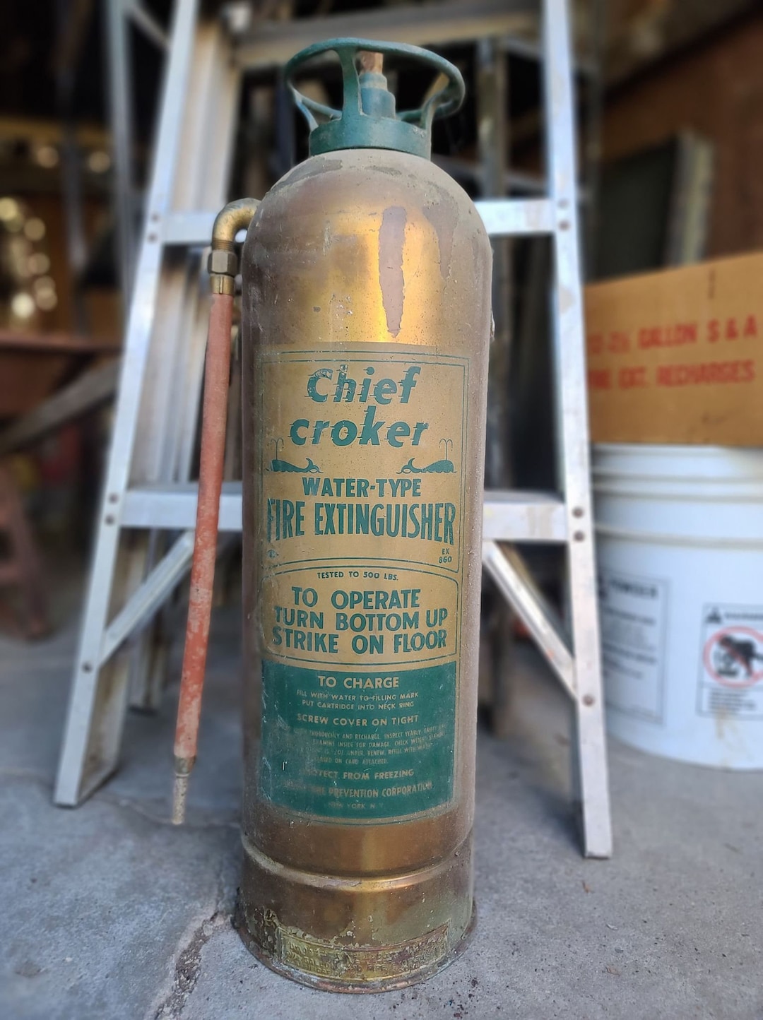 Chief Croker Water Type Fire Extinguisher - Etsy