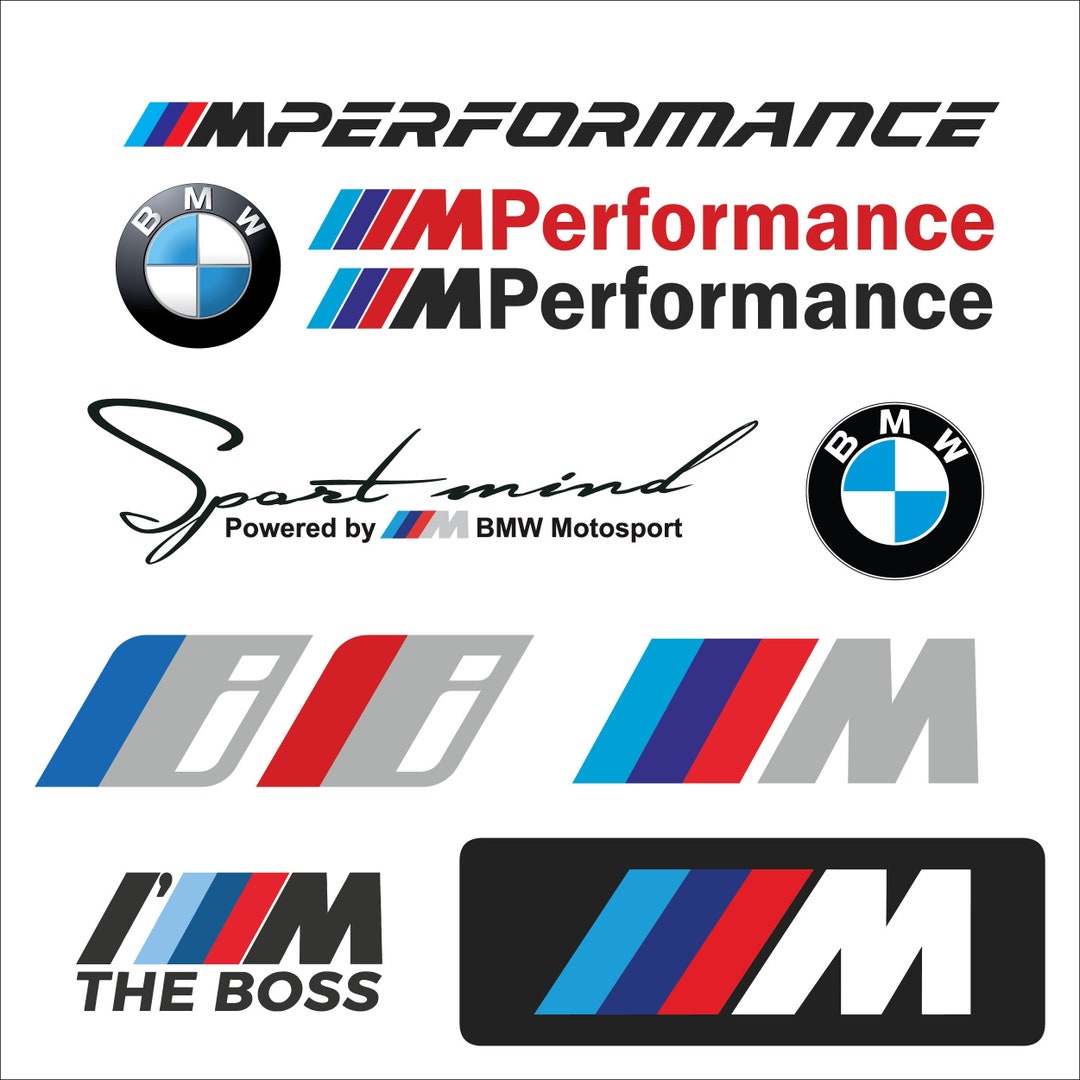 BMW M PERFORMANCE Logos SVG Png Eps and Ai Formats Ready - Etsy