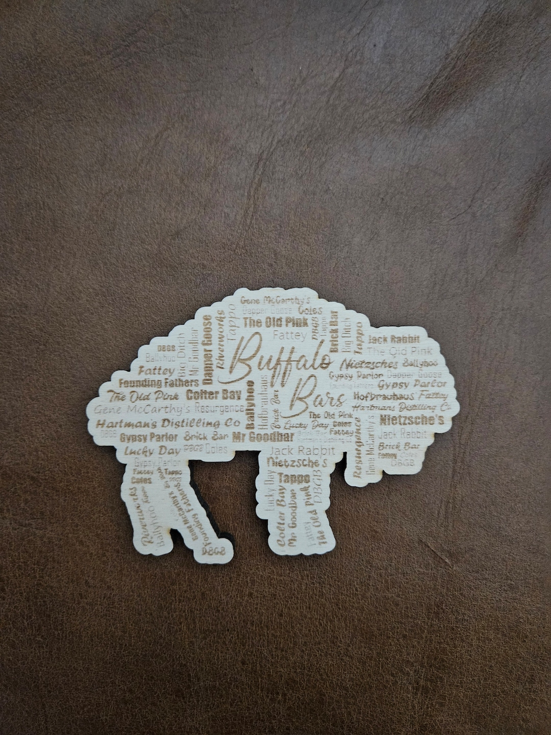 Buffalo Magnet, Buffalo Bars Themed Bison Word Cloud - Etsy