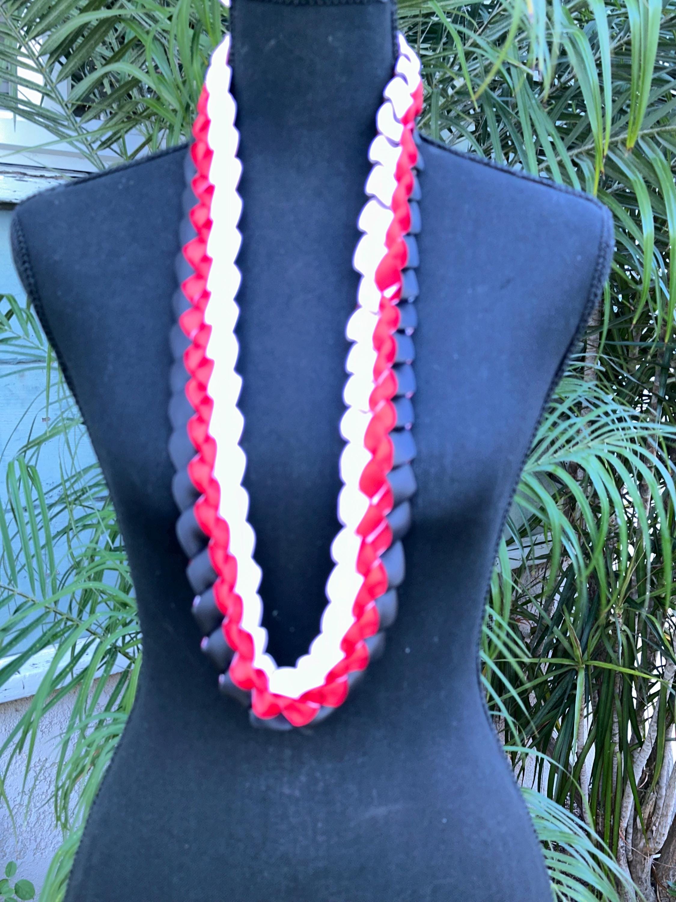 Handmade Ribbon Lei – Custom Graduation Gift - 4 Ribbon, Single Braid ...