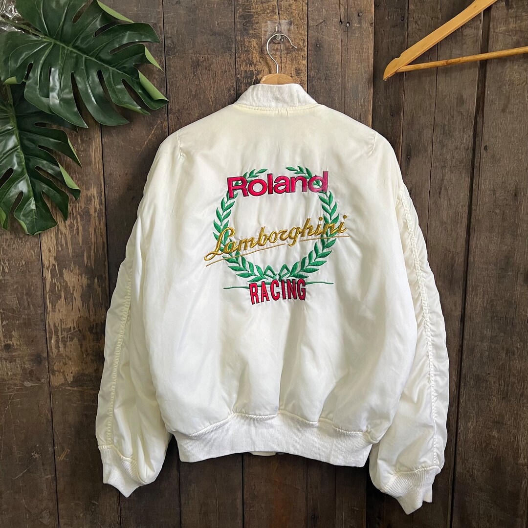 Vintage Lamborghini Roland Racing Bomber Jacket - Etsy