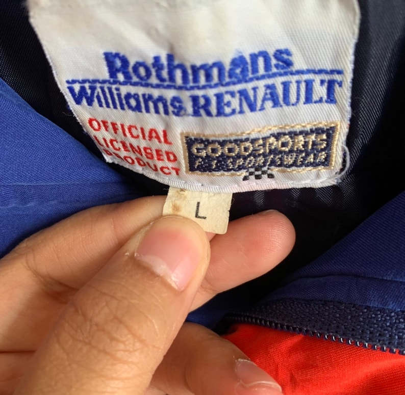 Vintage Rothmans Williams Renault Jacket - Etsy