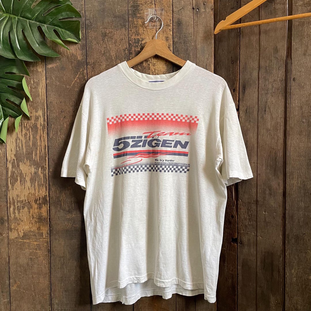 Vintage 5zigen Racing Team Tshirt - Etsy