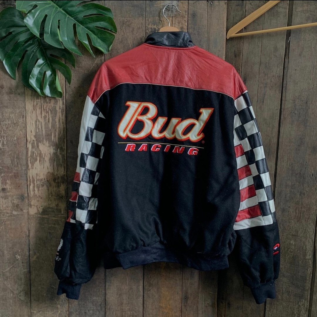 Budweiser Racing Reversible Varsity Jacket by Jeff Hamliton - Etsy