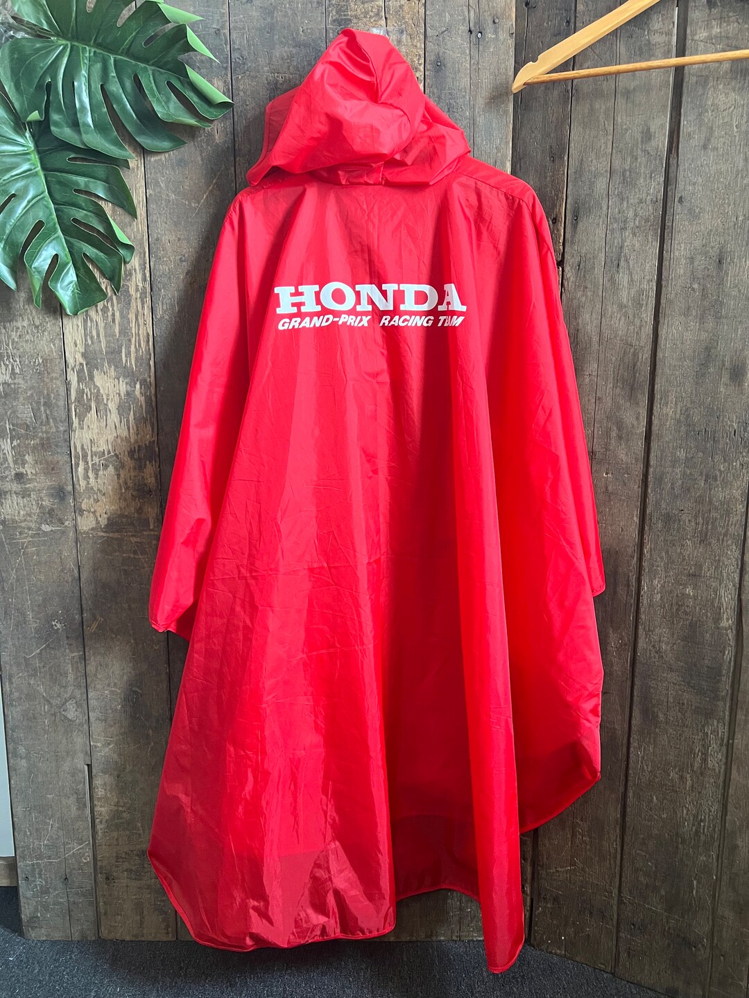 Vintage Honda Grandprix Racing Team Poncho Raincoat - Etsy