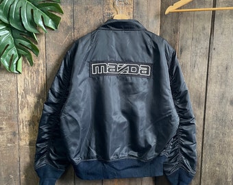 Mazda 3 Mazda3 Racing Jacket Yellow Black NASCAR Jacket Vintage Jacket ...